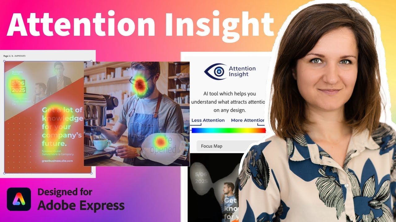 Adobe Express add-on for AI Heatmaps | Attention Insight