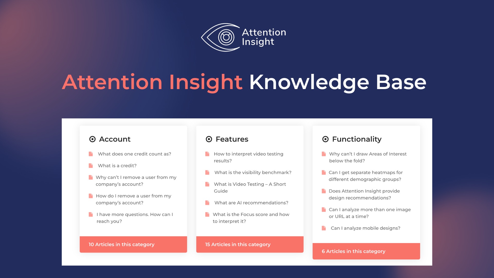 Knowledge Base - Attention Insight